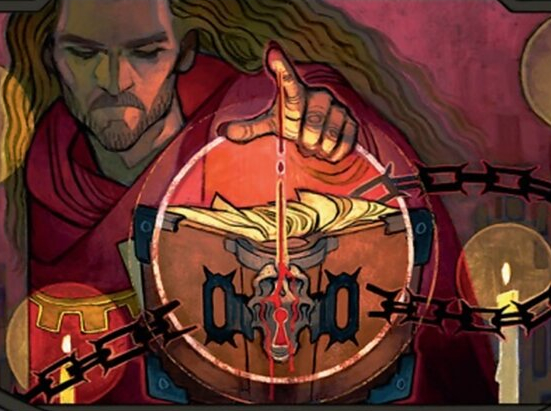 Sign in Blood (Foil Etched) Price from mtg Strixhaven Mystical Archive